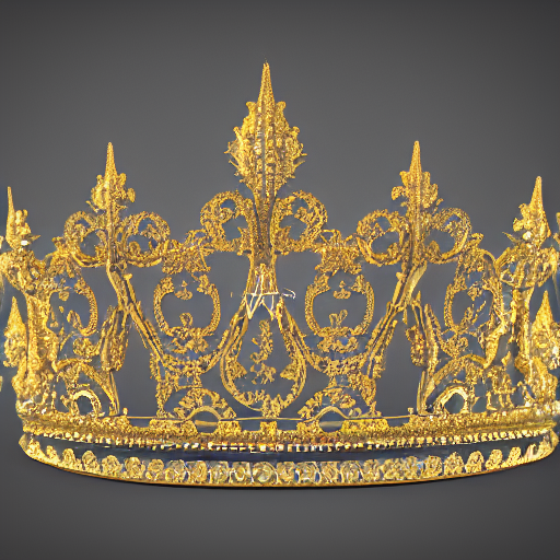 prompthunt: Ultra realistic fantasy tiara, intricate detailed, gilded ...