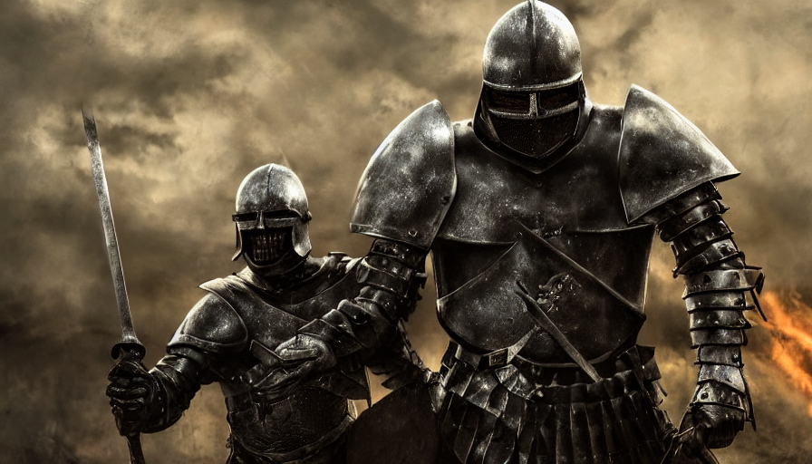 Medieval Black Knight Wallpaper