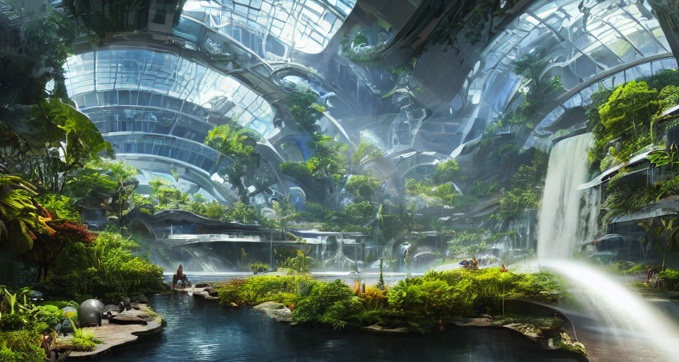 Elysium Space Station Concept Art