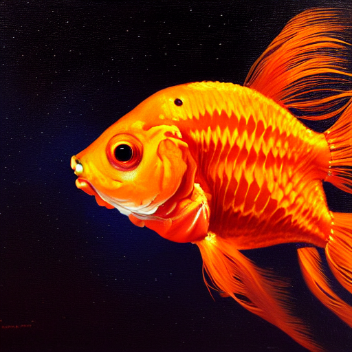 Goldfish Painting Wallpaper Hd