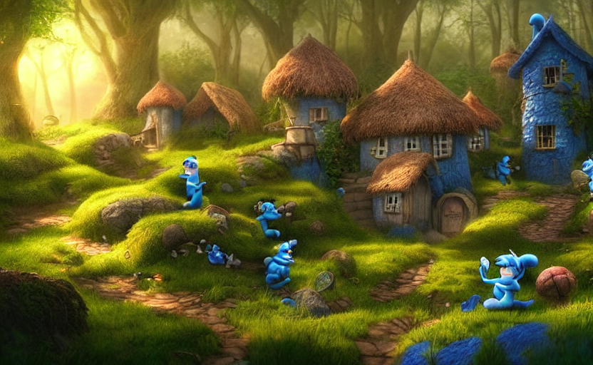 Smurf Village Background