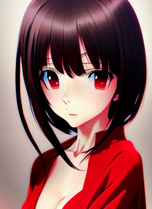 Anime Girl With Blunt Bangs