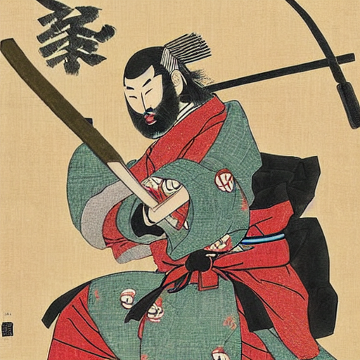 Traditional Japanese Samurai Art