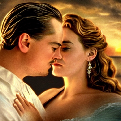 Kate Winslet And Leonardo Dicaprio Titanic Drawing