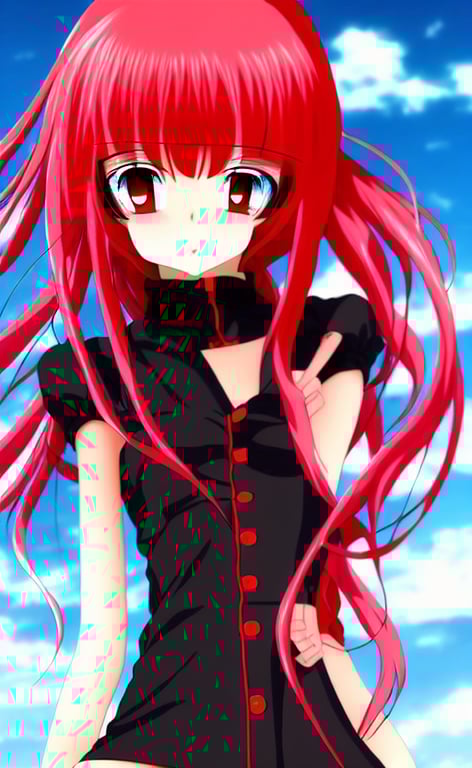 Anime Girl Ninja With Red Hair