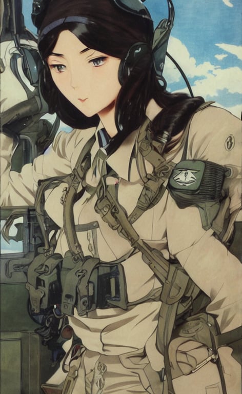 prompthunt: zero pilot girl fighting ww2, anime style, inside airplane ...