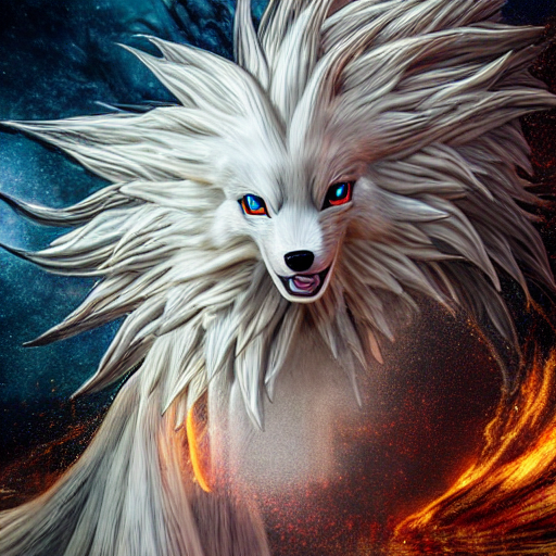 prompthunt: national geographic photo of ninetales, pokemon in the wild ...