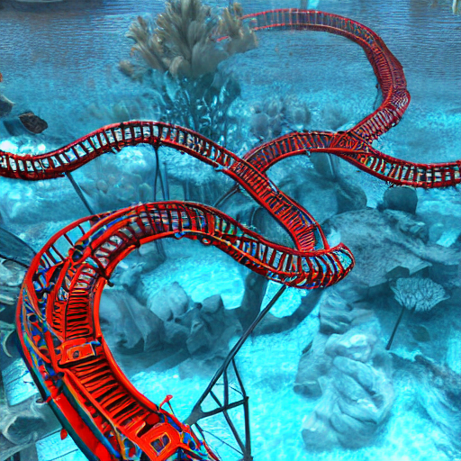 Underwater Roller Coaster Kraken® Roller Coaster Orlando's Only