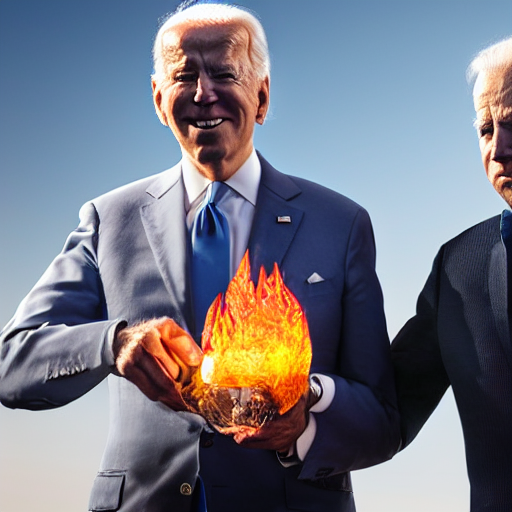 prompthunt: UHD candid photo of Joe Biden and Hunter Biden holding up a ...