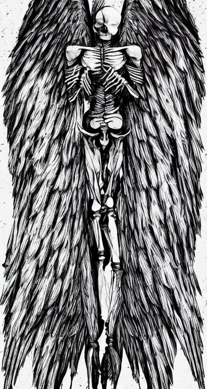 Skeleton Angel Tattoo