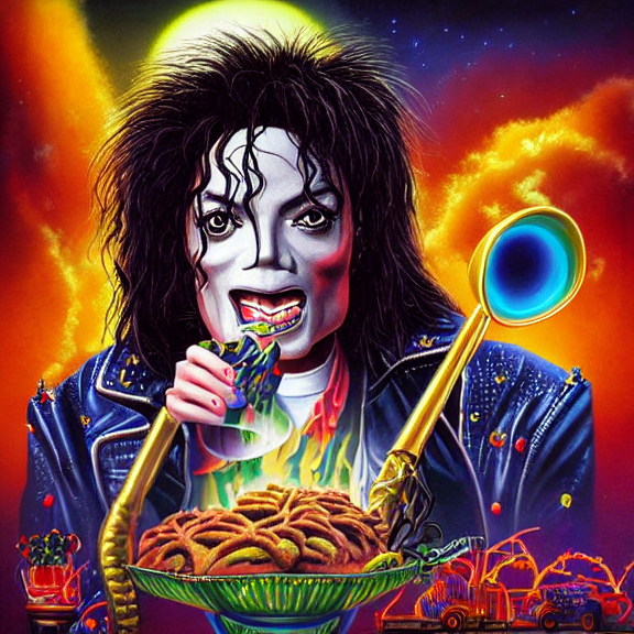 Michael Jackson Eating