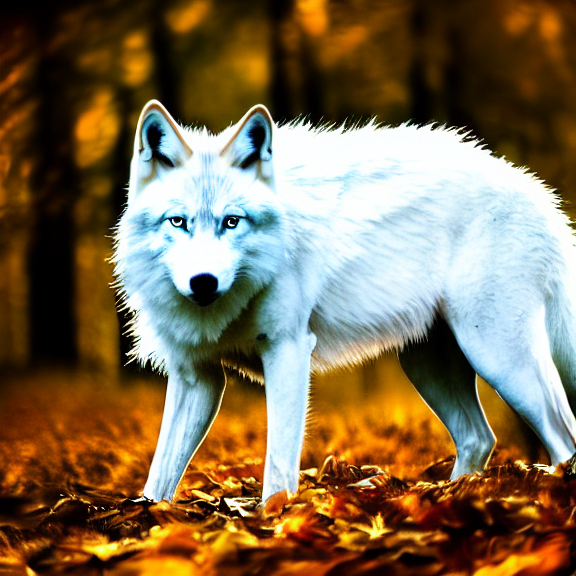 Anime Wolf With Blue Eyes