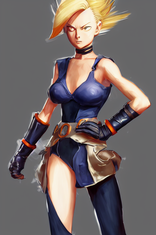 Prompthunt Android 18 From Dbz In A Spinoff In Blade And Soul Concept