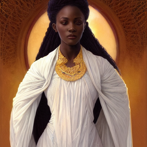 African Moon Goddess Paintings