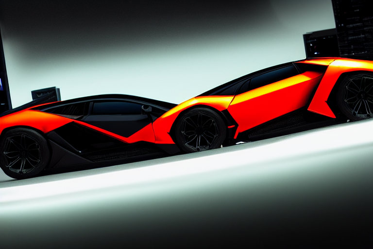 Tron Lamborghini Red