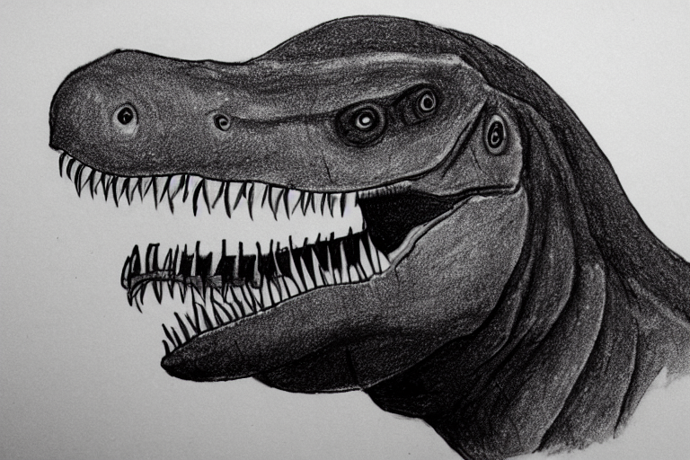Realistic T Rex Drawing