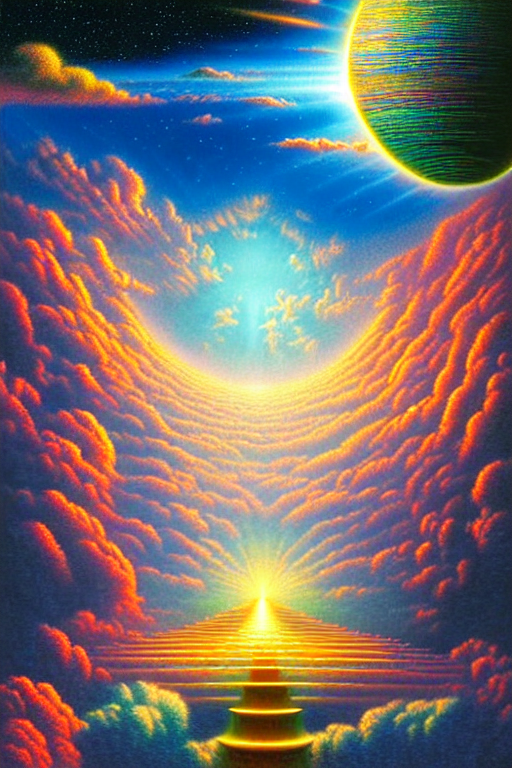 Iridescent Cloud Spiral