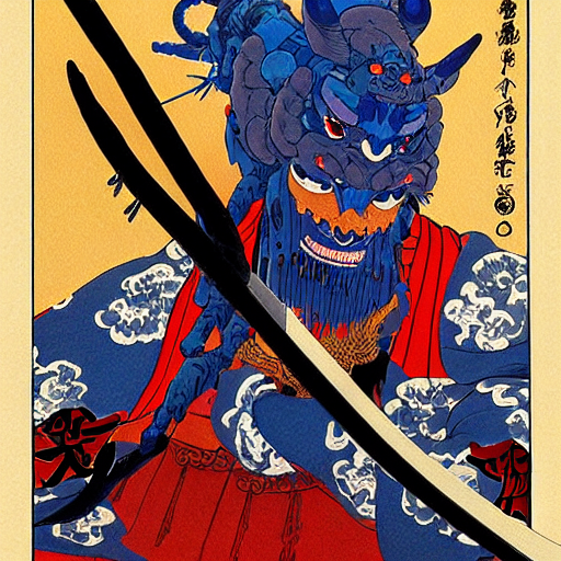 Oni Samurai Art