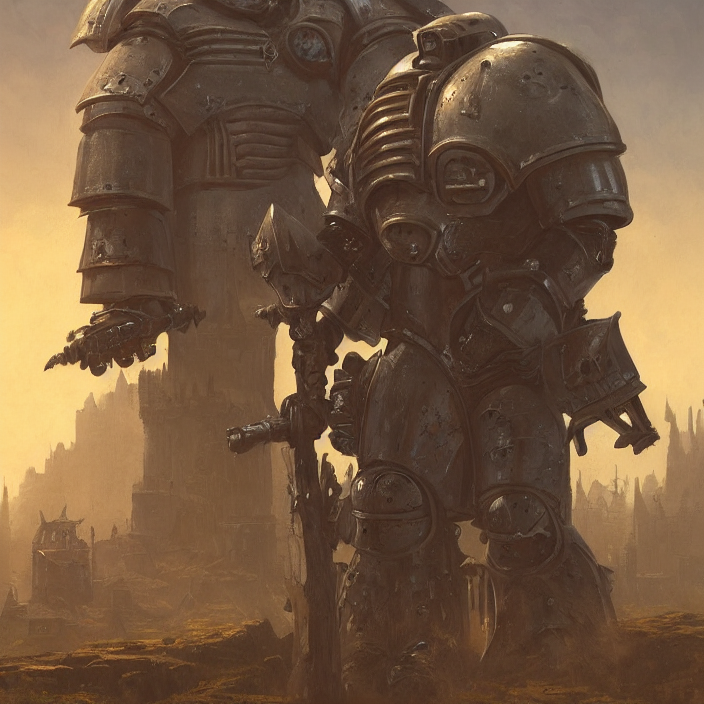 Steampunk Knight Art