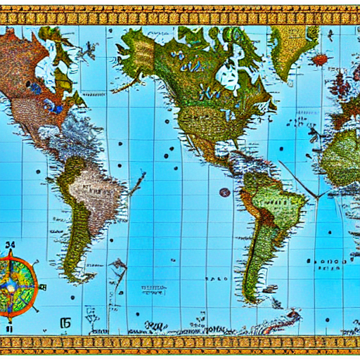 prompthunt: realistic anbennar world map, 4k, hyper detailed.