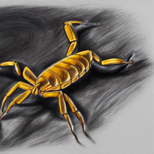 Realistic Scorpion Drawing