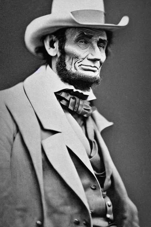 Abraham Lincoln Wearing Hat