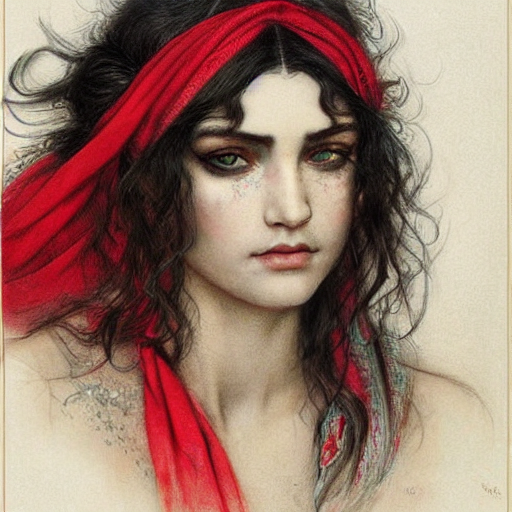Beautiful Gypsy Drawing