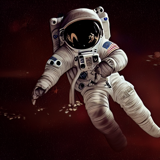 Astronaut In Space Alone