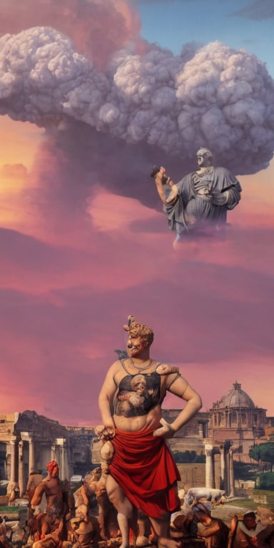 Rome Burning Painting