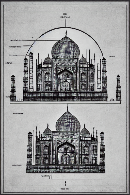 Taj Mahal Blueprint