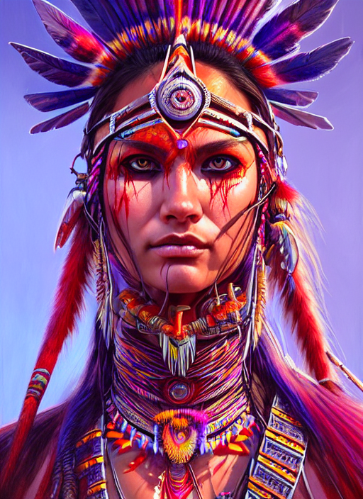 Cherokee Warrior Paintings