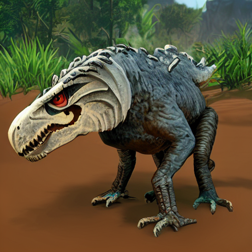 prompthunt: Ark Survival Evolved, mutant undead raptor