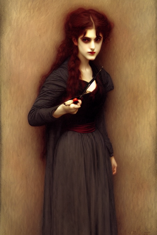 prompthunt: victorian vampire, painting by rossetti bouguereau ...