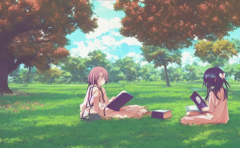 Anime Girl Under A Tree