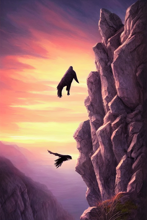 Person Falling From Cliff