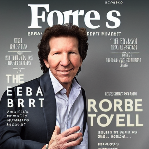 prompthunt: Neil Breen portrait on the cover of Forbes photo by Ethan Pines