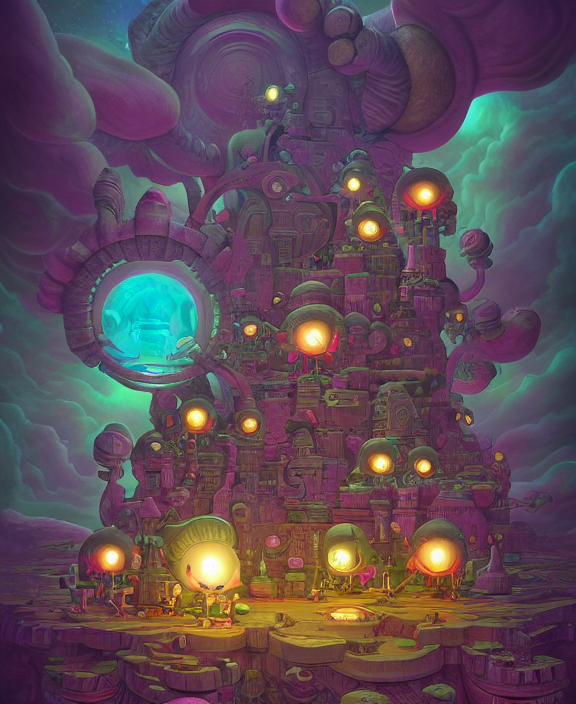 prompthunt: wubalubadubdub, digital image, mixed media, ultra textured ...