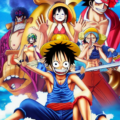 prompthunt: One Piece Movie Poster クリック推奨, rendered, Pixiv, Artstation ...
