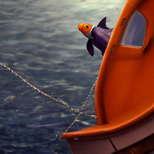 Finding Nemo Touching The Boat