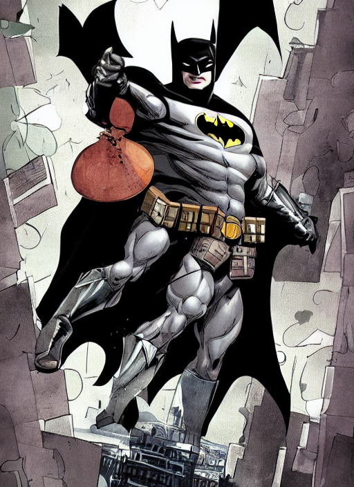 Batman Fighting Joker Cartoon