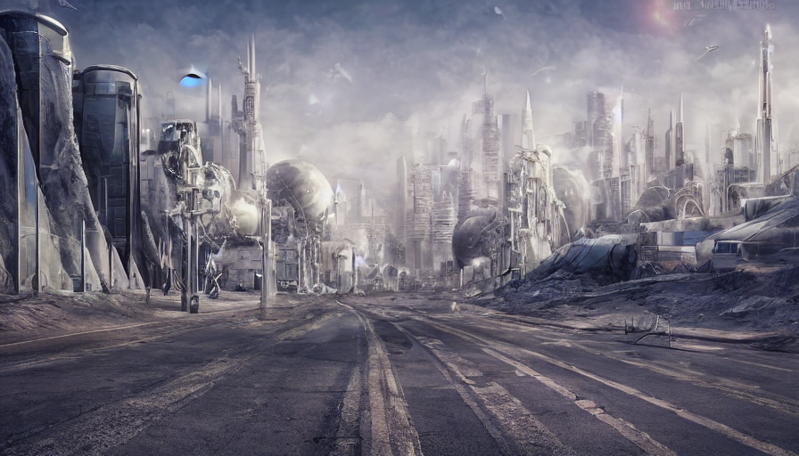 Polluted Future City