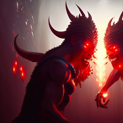 God Vs Devil Wallpaper