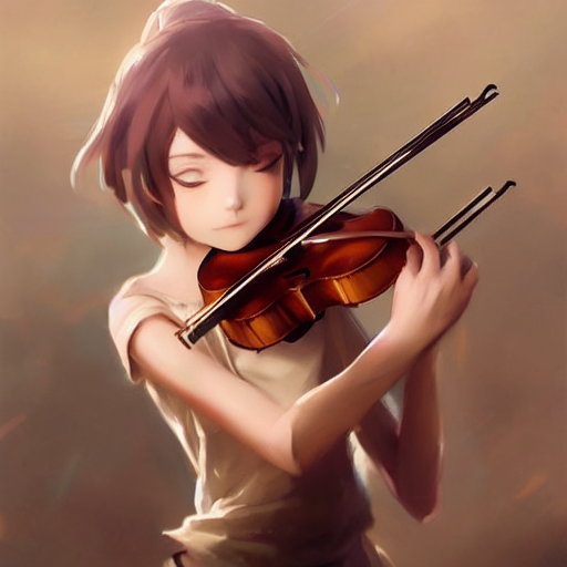 Violinist Art Anime