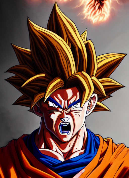 Goku Angry Face