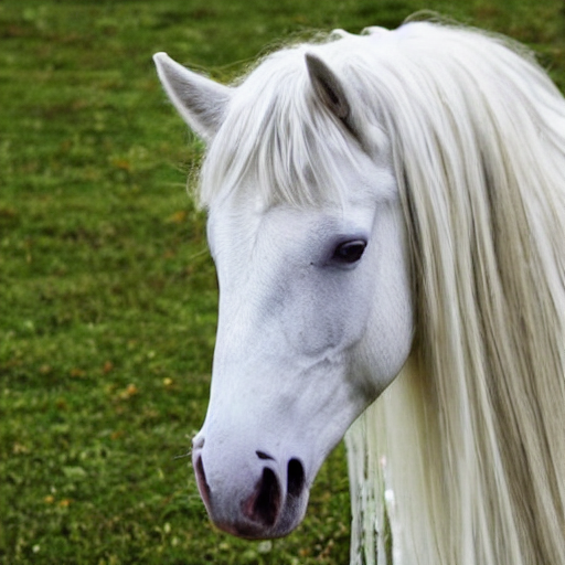 Beautiful White Horse