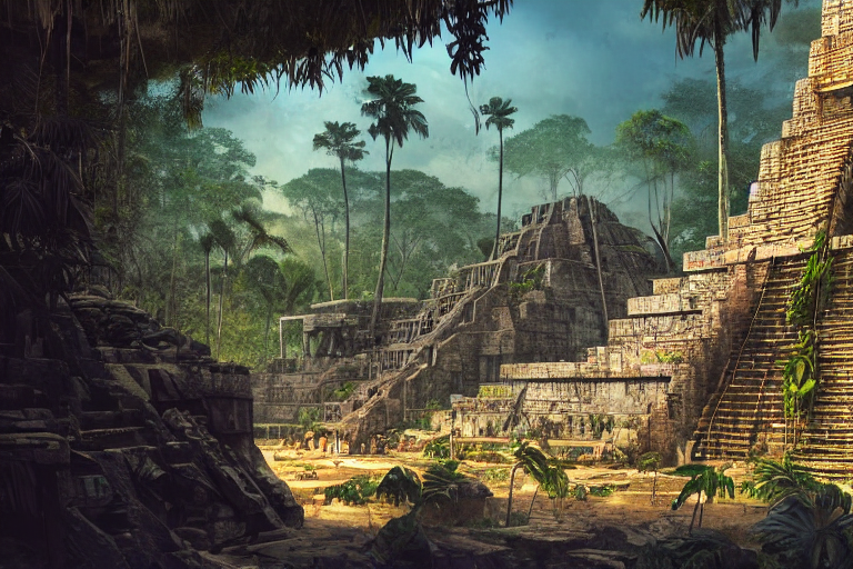 Mayan Temple Paintings