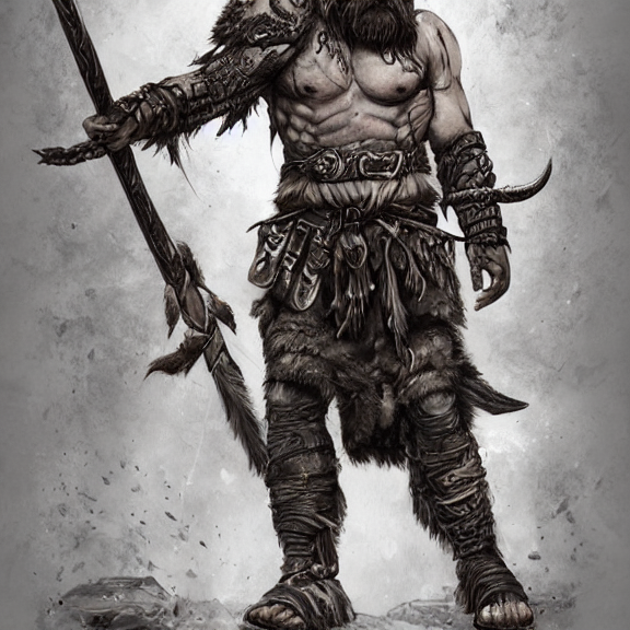 Barbarian Warrior Tattoo