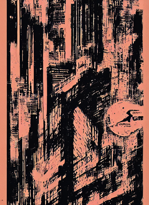 Screen Print Poster Texture