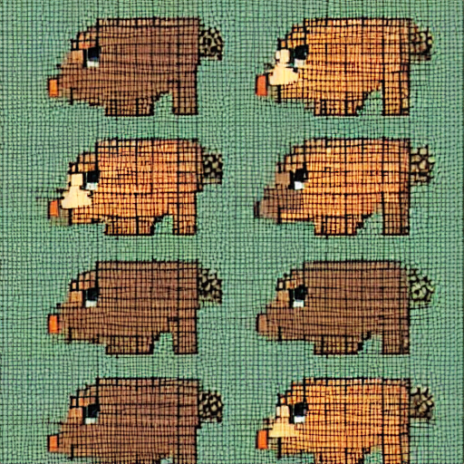 prompthunt: game art hedgehog sprite clean