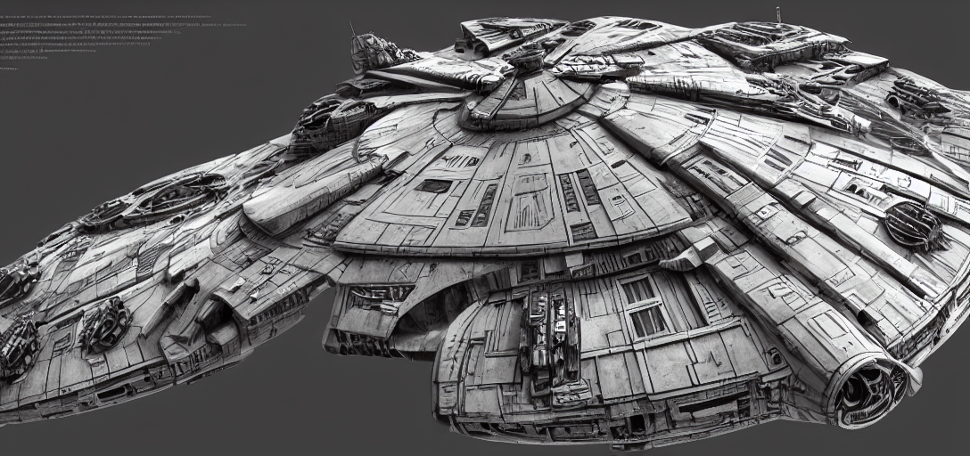 Falcon 3d Drawings